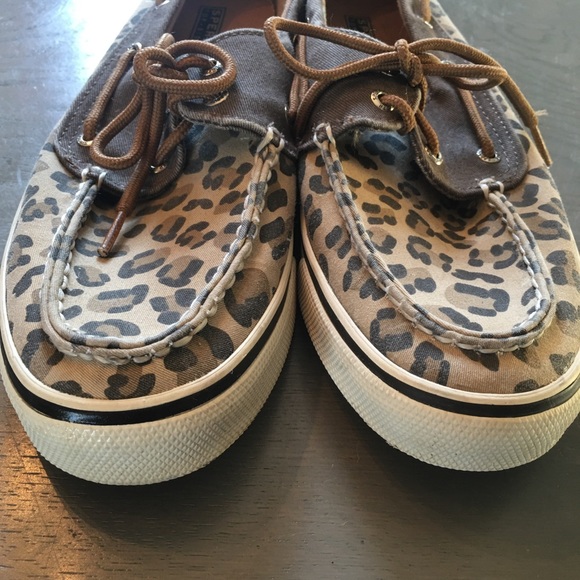 Sperry | Shoes | Sperry Leopard Print Lace Up Deck Shoe | Poshmark